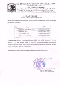 RPS dan ST RPS MK Metodologi Penelitian Sosial (MPS) - Document Repository Universitas Andalas